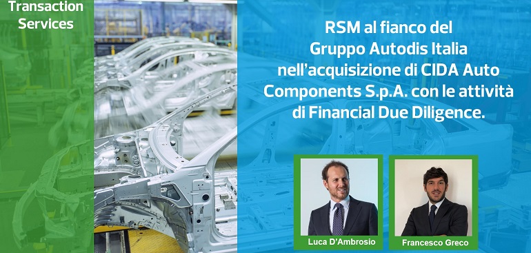 RSM al fianco del Gruppo Autodis Italia nell’acquisizione di CIDA Auto ...